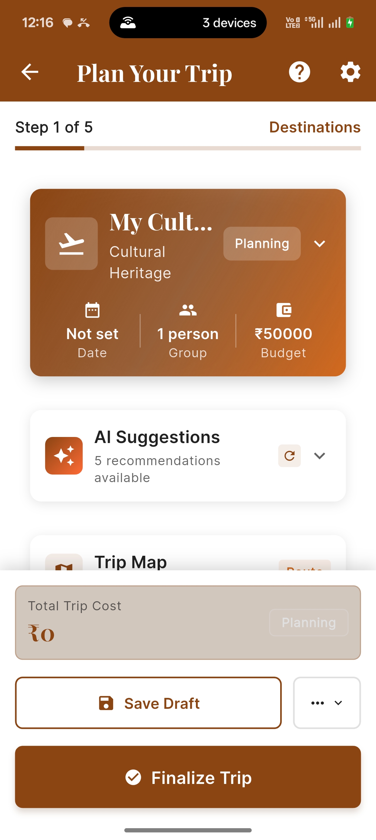 Pravas - App Prototypes